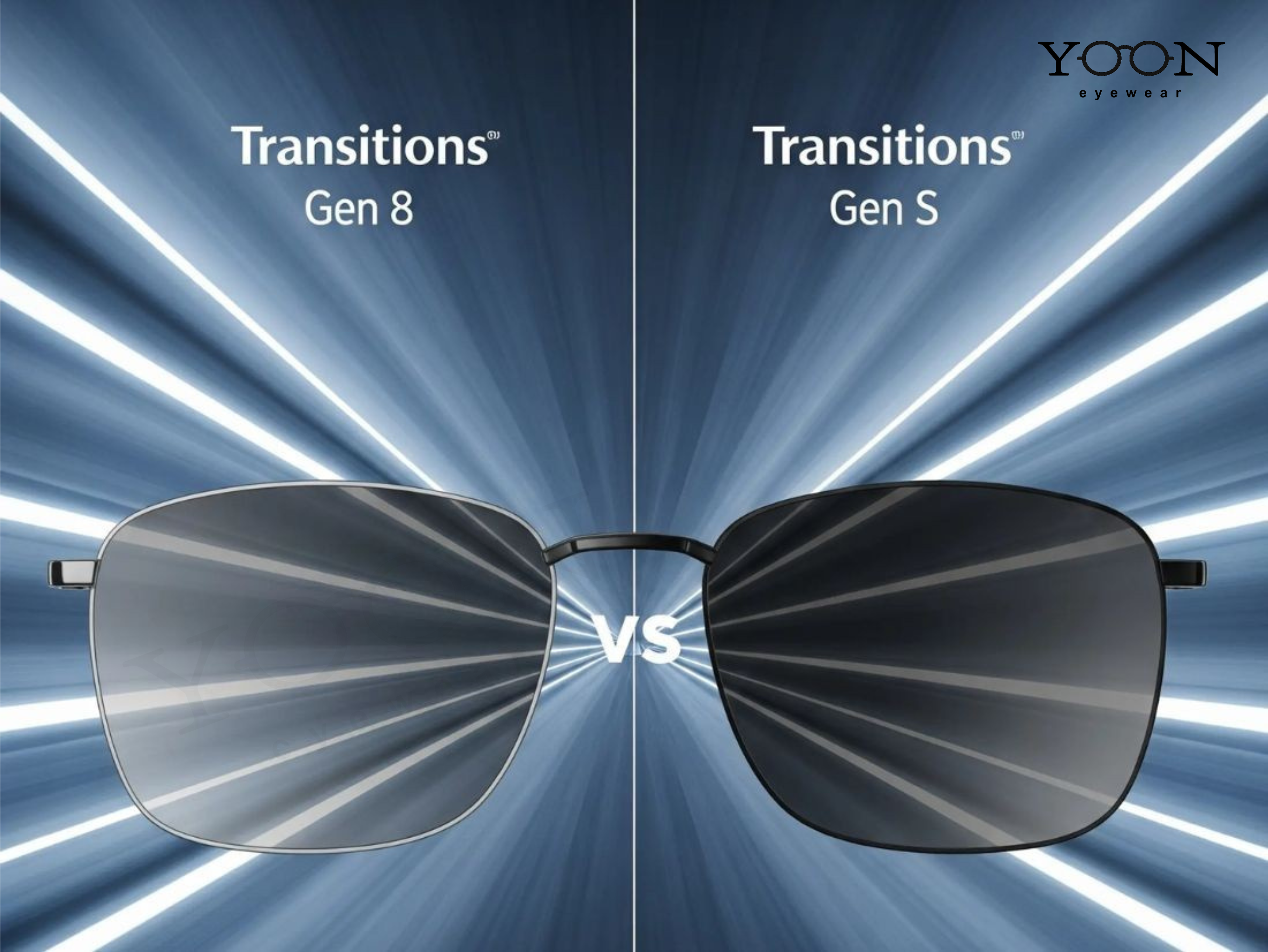 Tròng Kính Transitions: Gen S hay Gen 8 – So Sánh Chi Tiết – Mắt Kính Yoon