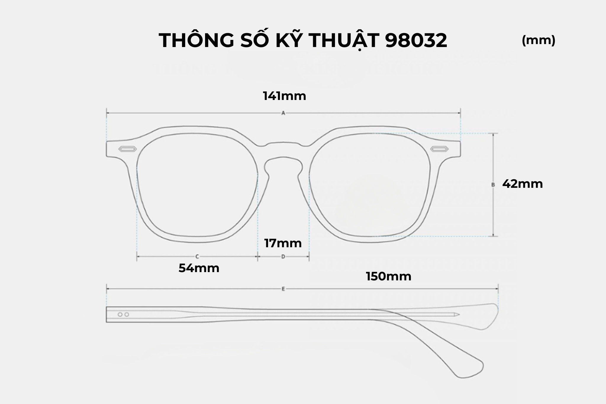 Gọng Kính Nửa Viền Nam Yoon 98032 Y346 – Thanh Lịch và Nam Tính