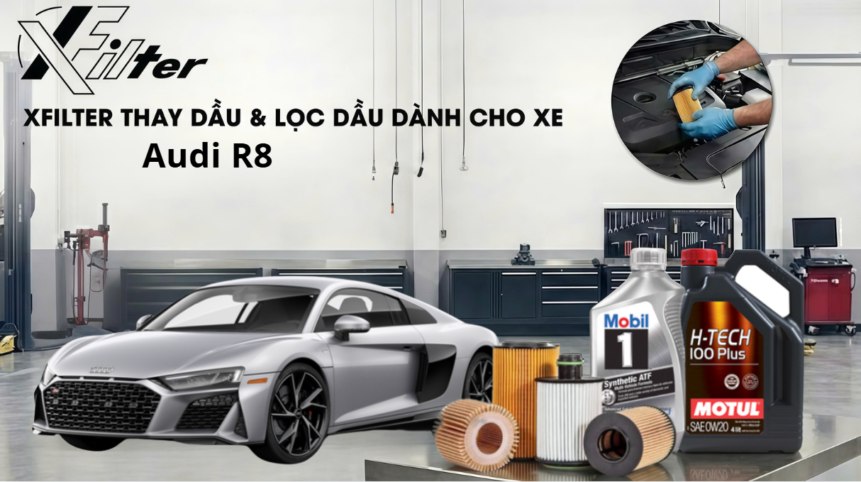Lọc Dầu Động cơ Audi R8 (V8 4.2 / V10 5.2) - Chính Hãng