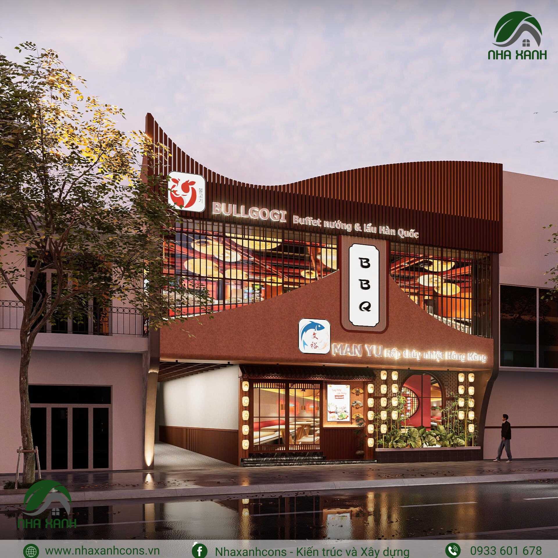 Thiết kế nhà hàng BBQ tại Bình Dương– Nhà Xanh | Kiến trúc & Xây dựng