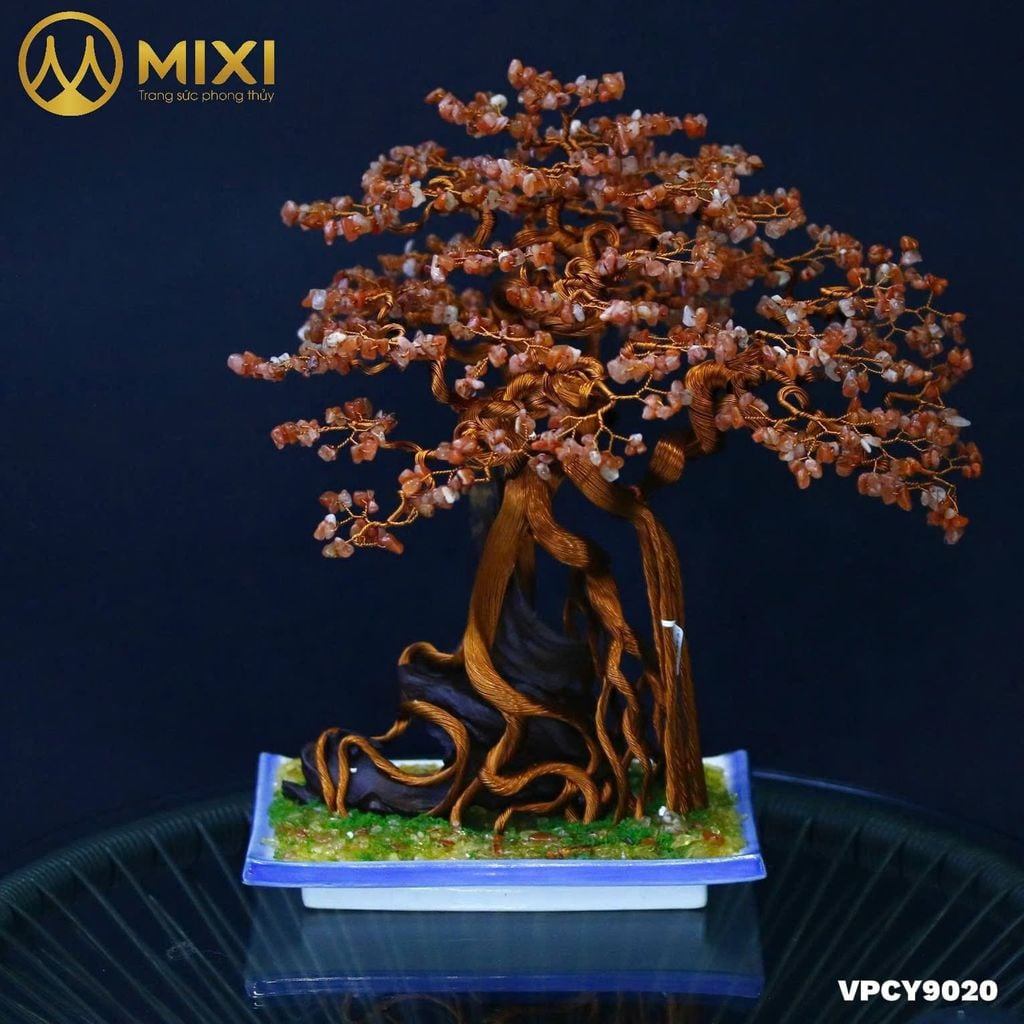 CÂY GỖ LŨA ĐẾ SỨ TAM ĐA CỔ THỤ MÃ NÃO ĐỎ – BIỂU TƯỢNG PHÚC – LỘC – THỌ