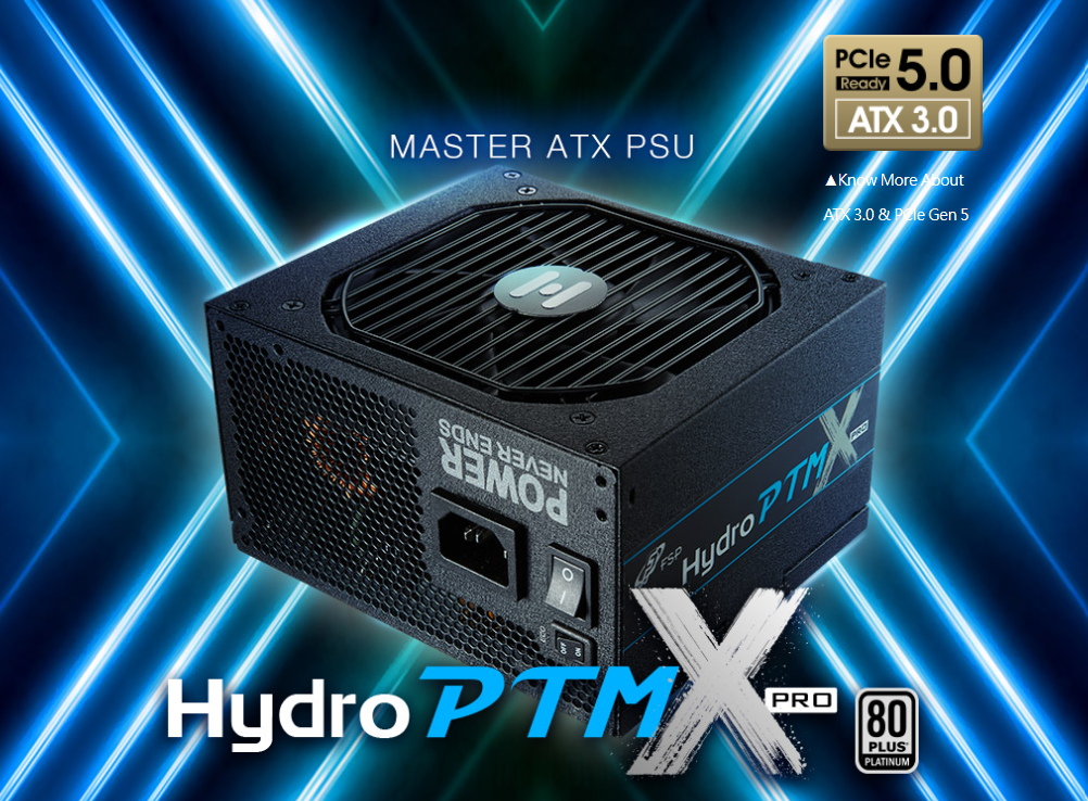 Nguồn máy tính FSP Hydro PTM PRO X ATX3.0(PCIe5.0) 1200W