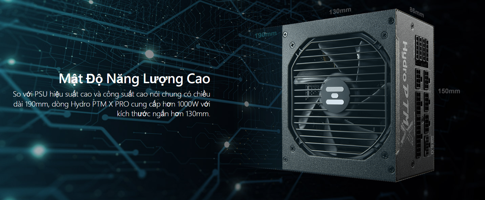 Nguồn máy tính FSP Hydro PTM PRO X ATX3.0(PCIe5.0) 1200W