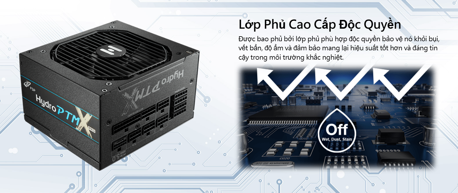 Nguồn máy tính FSP Hydro PTM PRO X ATX3.0(PCIe5.0) 1200W