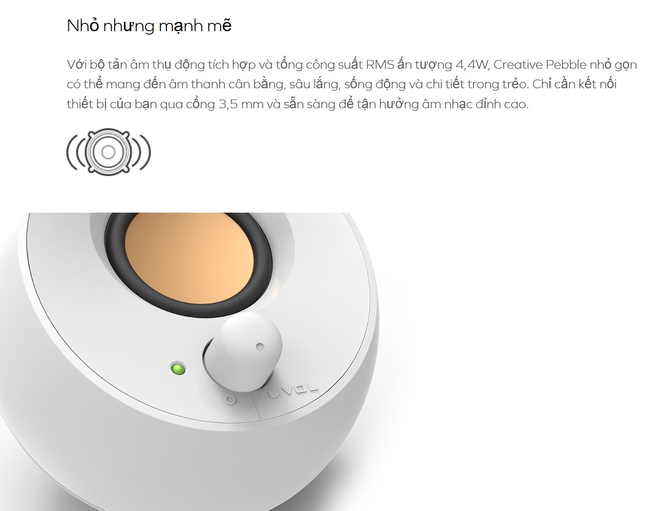 Loa Creative Pebble | Loa Máy Tính USB | Giá Tốt