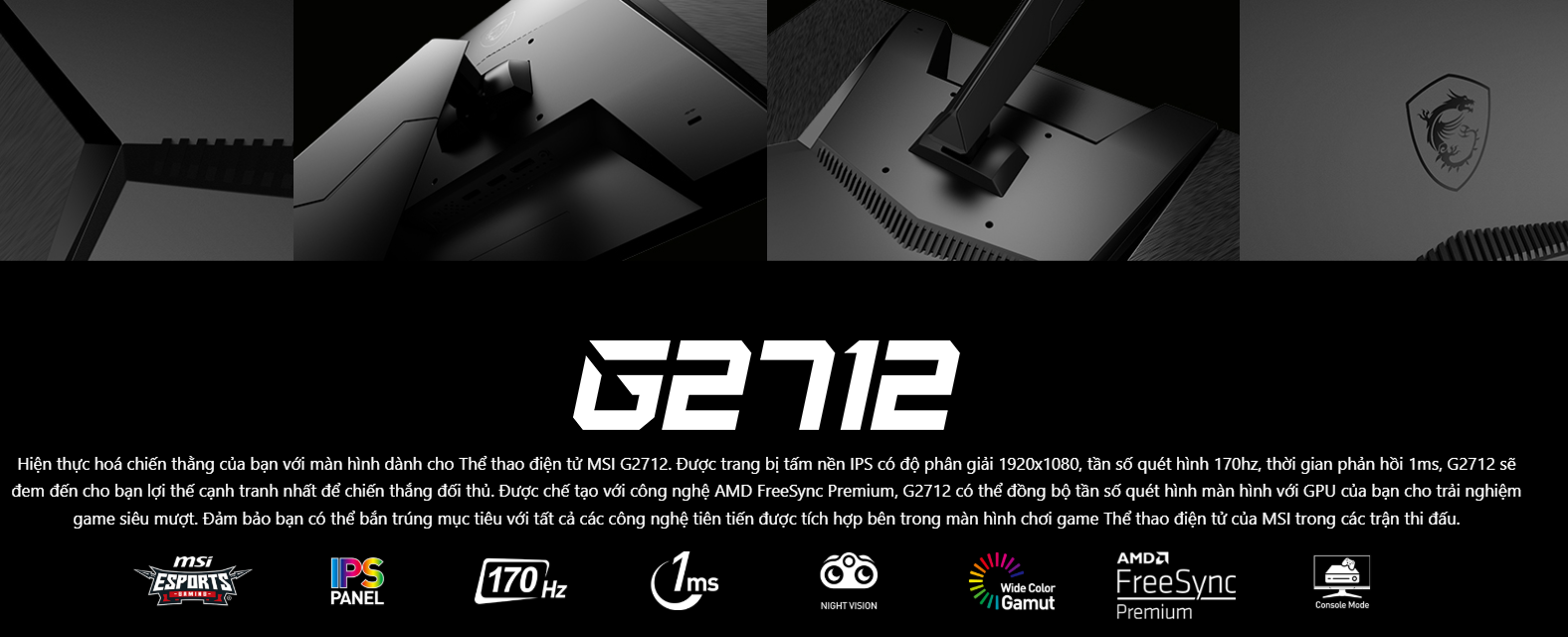 Màn hình MSI G2712 (27 inch/ 170Hz/ FHD/ IPS)