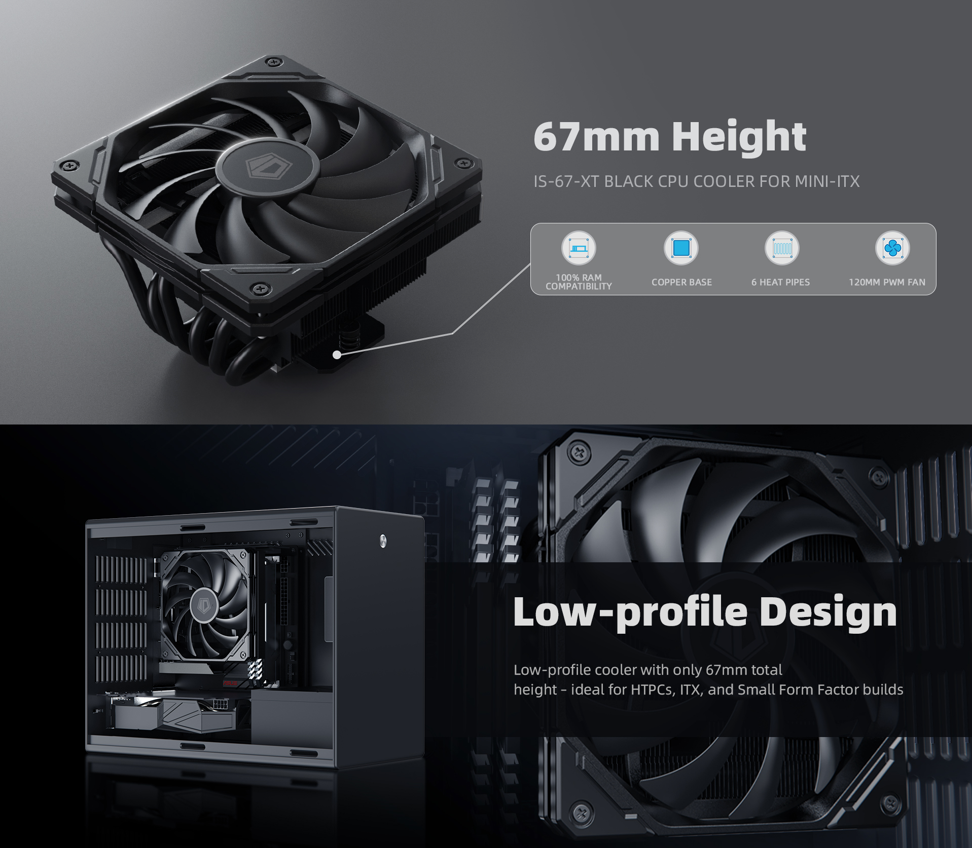 Tản nhiệt khí ID-COOLING IS-67-XT