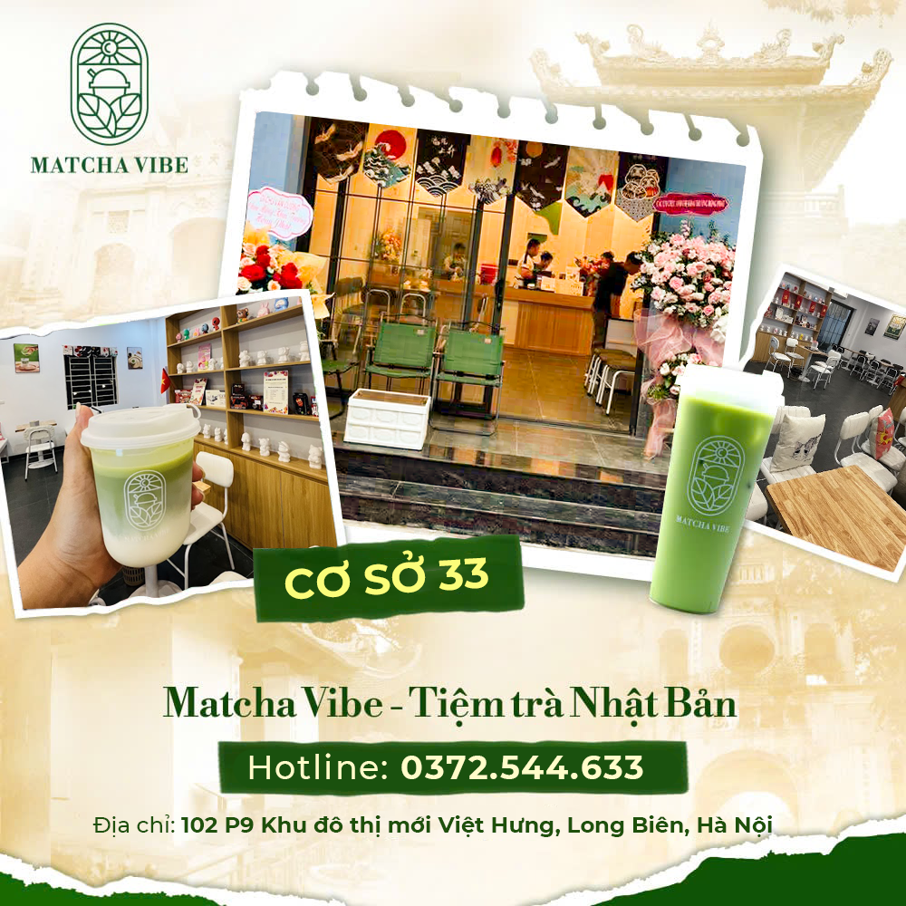 Matcha Vibe cơ sở 33 - 102 P9 Khu đô thị mới Việt Hưng, Long Biên ...