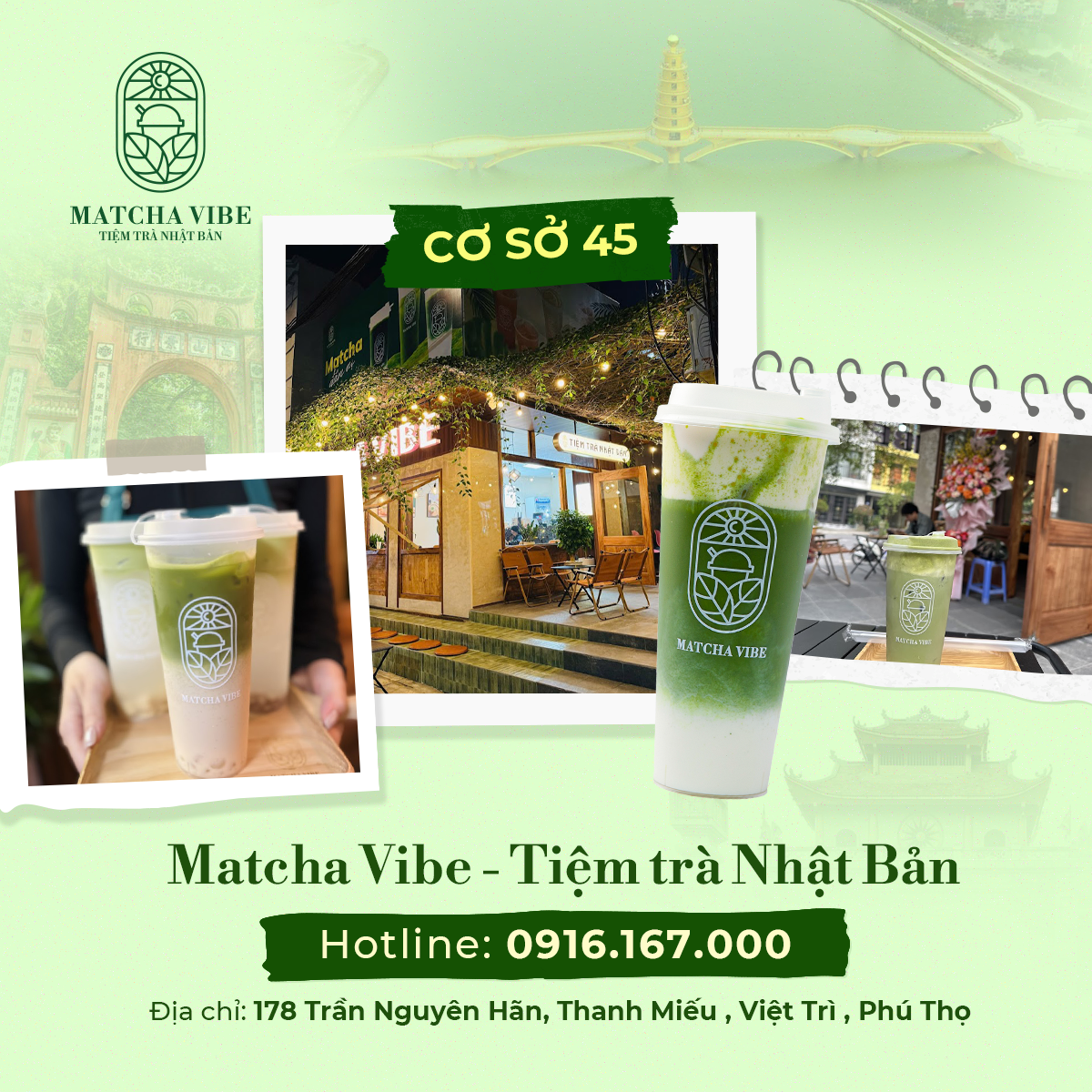 Matcha Vibe cơ sở 45 - 178 Trần Nguyên Hãn, Thanh Miếu, Việt Trì, Phú ...