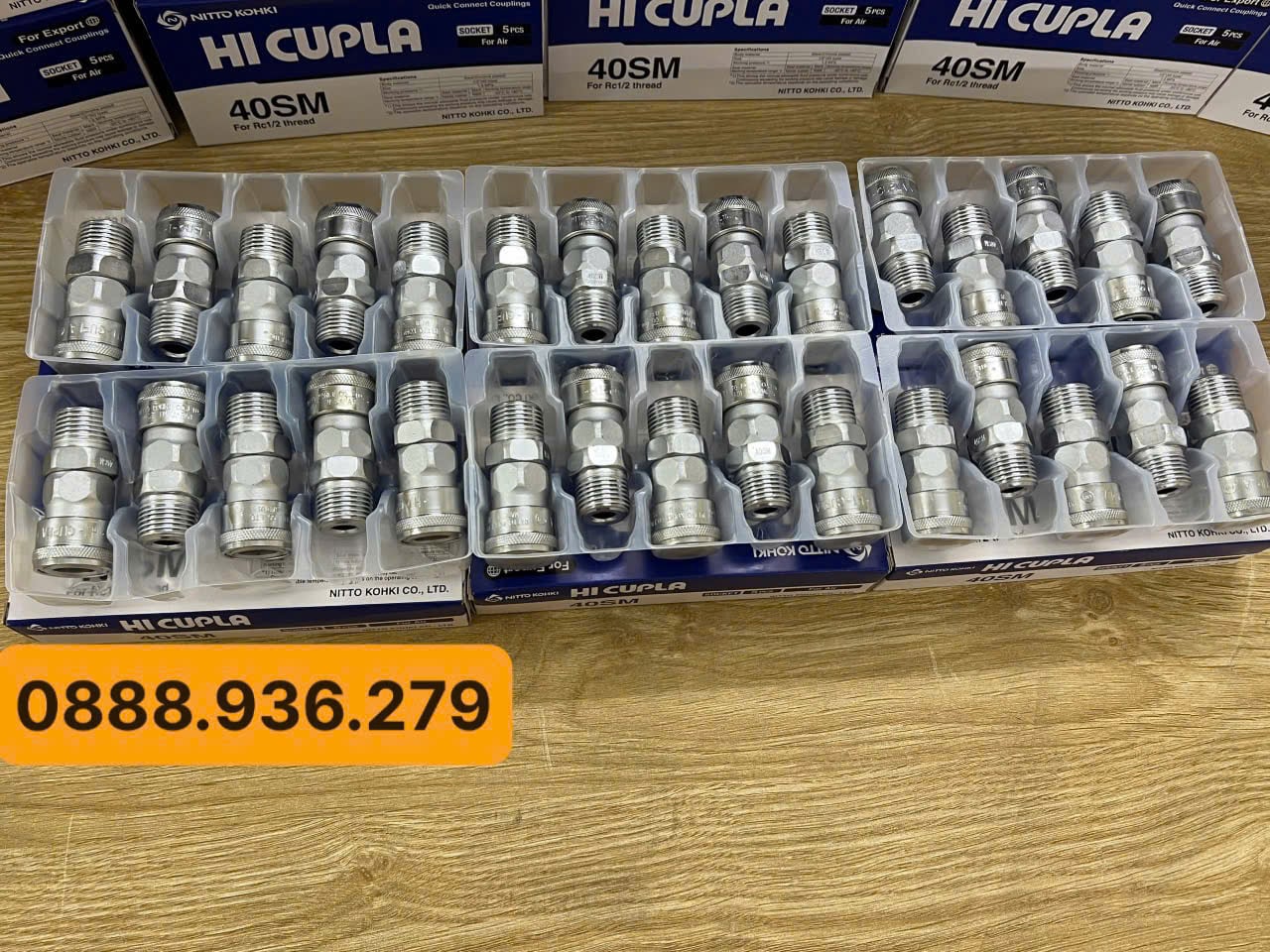 Khớp Nối Nhanh Nitto 40SM – Cupla 1/2" Chính Hãng – Maydungcu.com