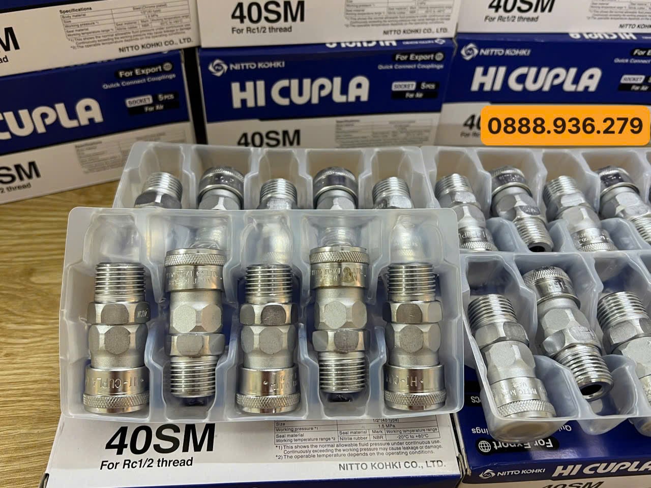 Khớp Nối Nhanh Nitto 40SM – Cupla 1/2" Chính Hãng – Maydungcu.com