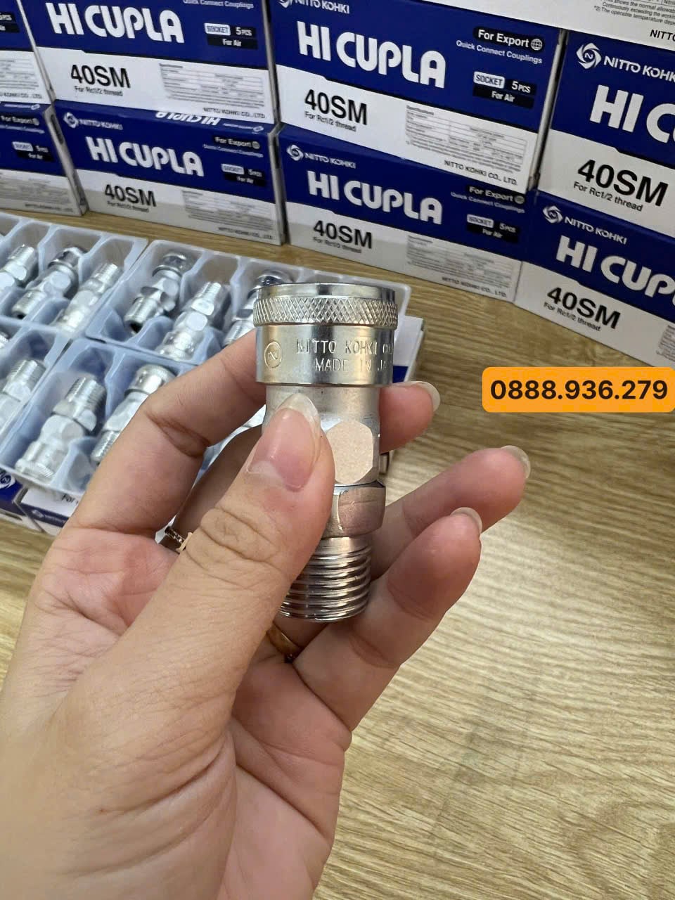 Khớp Nối Nhanh Nitto 40SM – Cupla 1/2" Chính Hãng – Maydungcu.com