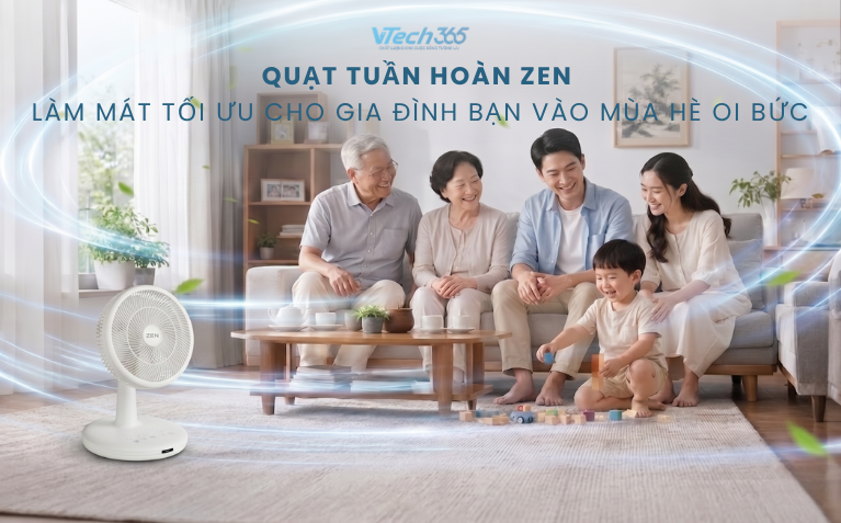 Quạt tuần hoàn Zen: Giải pháp làm mát cho gia đình bạn vào mùa hè ...