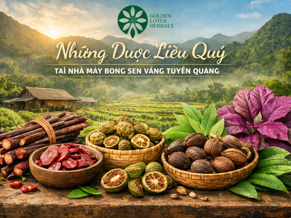 Những loại dược liệu quý đang được trồng tại Nhà máy Bông Sen Vàng Tuy
