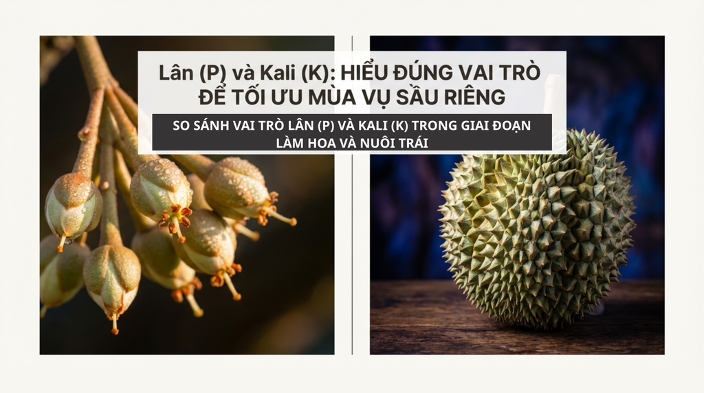So sánh Lân (P) và Kali (K) trong giai đoạn làm hoa và nuôi trái – Sitto Việt Nam