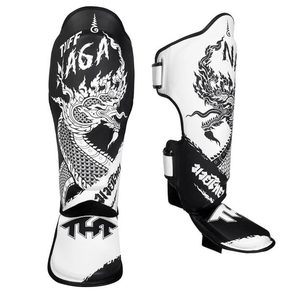 Bảo Hộ Chân TUFF TUF-NAGA Naka Shin Guards - Black/White | Saigon Sport