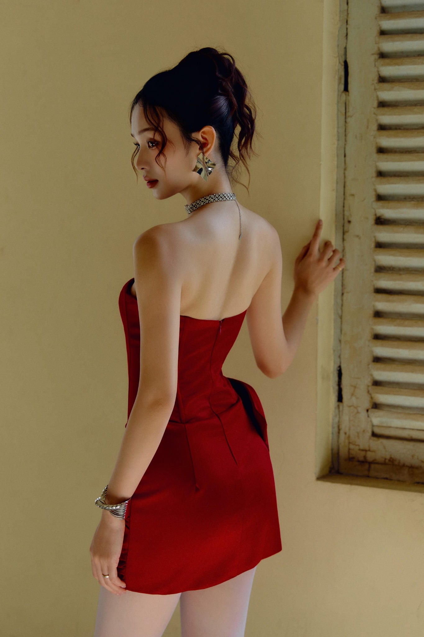 Đầm Ngắn Draped Skirt Mini Dress – Phi P CC Party – SomeHow