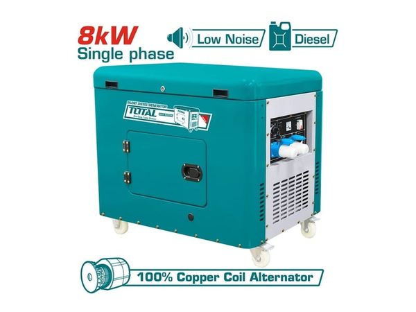 Máy Phát Điện Diesel 8kW Total TP280001-1 | Có ATS | Chống ồn ...