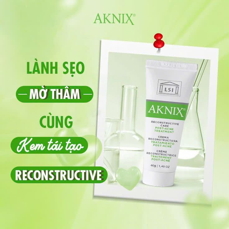 Kem chăm sóc và tái tạo da sau điều trị mụn AKNIX Reconstructive Care ...