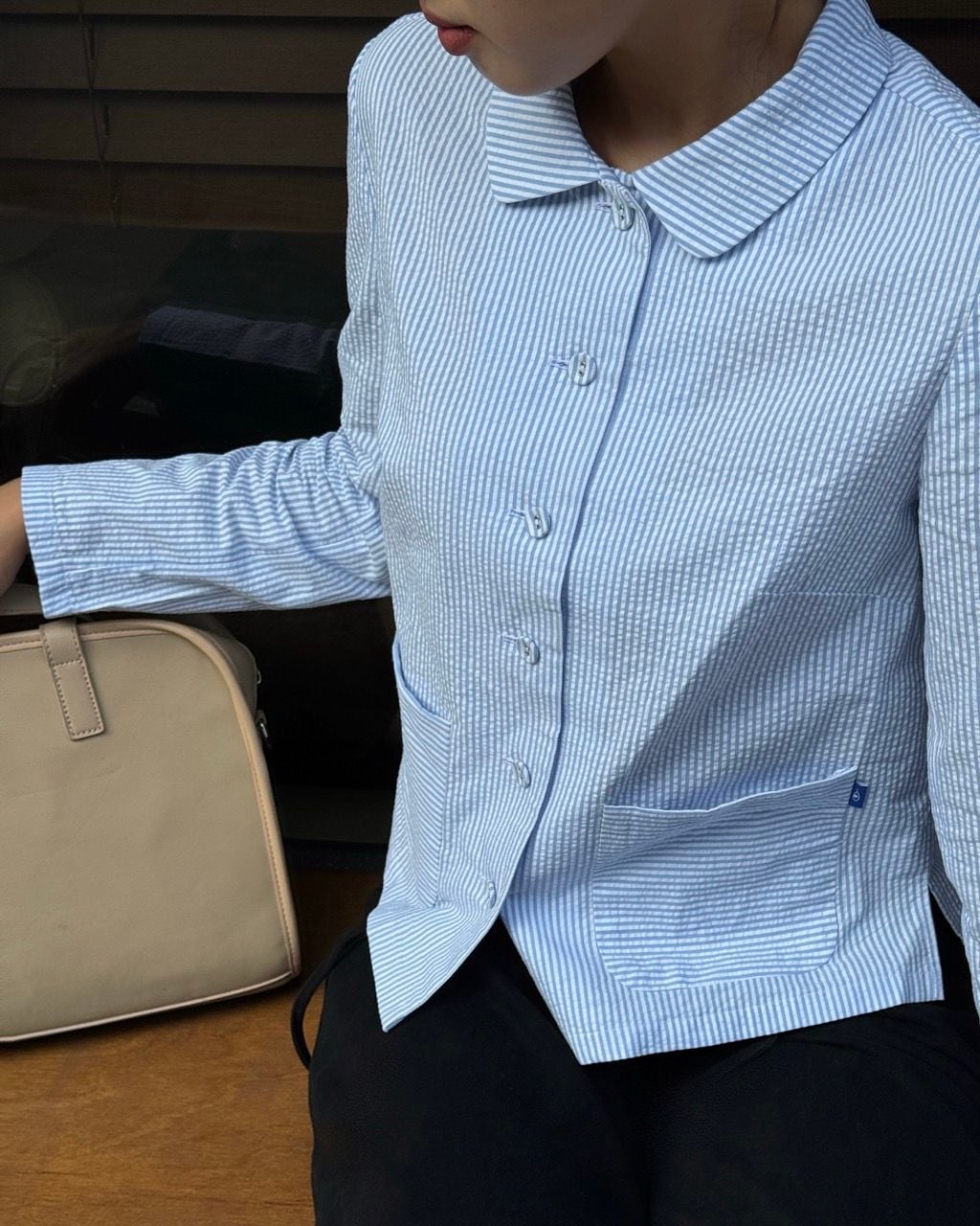 Áo JacketShirt - Seersucker SkyBlue – TheBlueTshirt