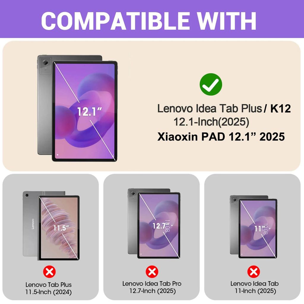 Kính CL MTB Lenovo IDEA TAB PLUS / Xiaoxin PAD 12.1" 2025 / Tab K1 Cườ ...
