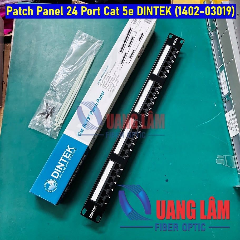 Patch Panel 24 Port Cat 5e DINTEK (1402-03019) – Công ty TNHH Công Nghệ ...