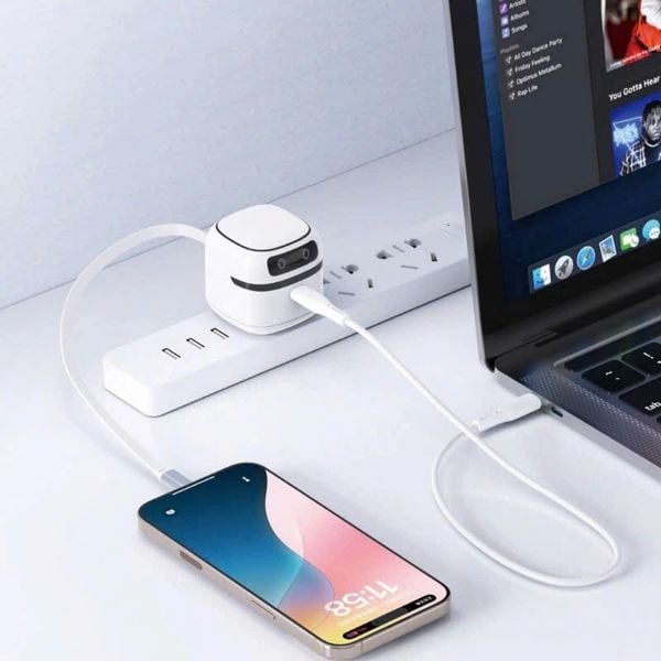 Củ sạc WiWU 65W kèm dây Type-C Cute GaN Wi-U037 – Nhỏ gọn tiện lợi, Sạ ...