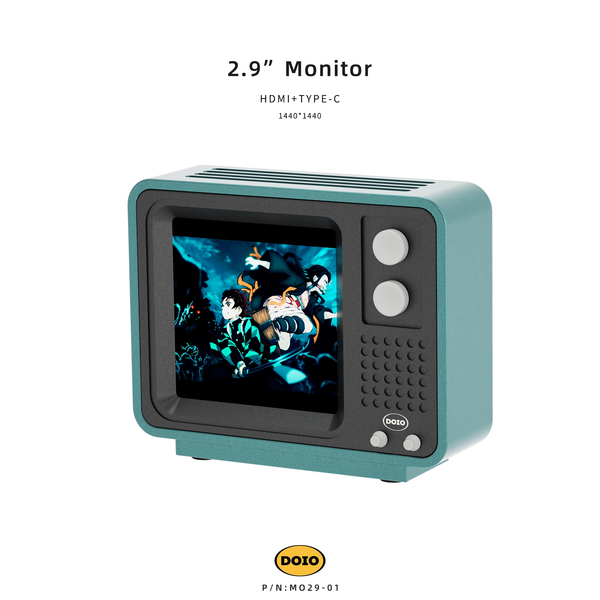 Màn Hình Mini DOIO TV Retro 2.9 Inch 1440P 120Hz | Hỗ Trợ HDMI Đa Năng ...