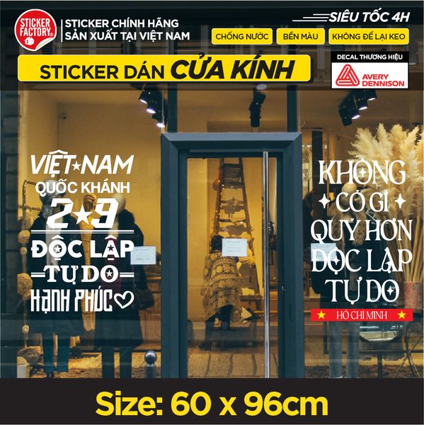 Window Transfer Sticker size 60x96cm dán cửa kính – Sticker Factory