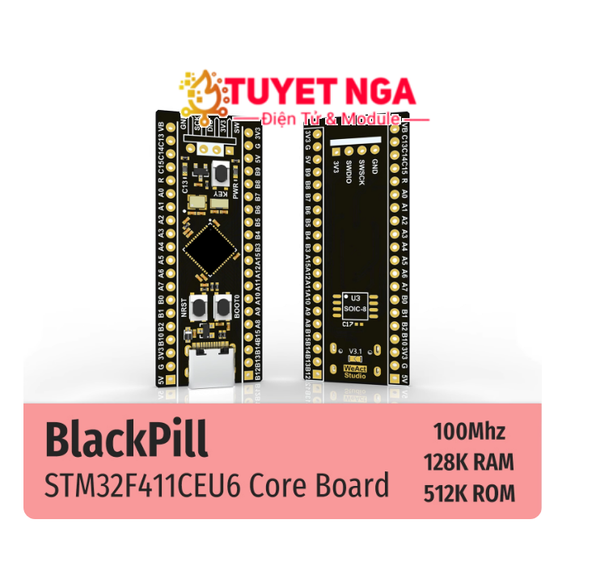 WEACT Kit STM32F411CEU6 Black Pill ARM – ĐIỆN TỬ TUYẾT NGA