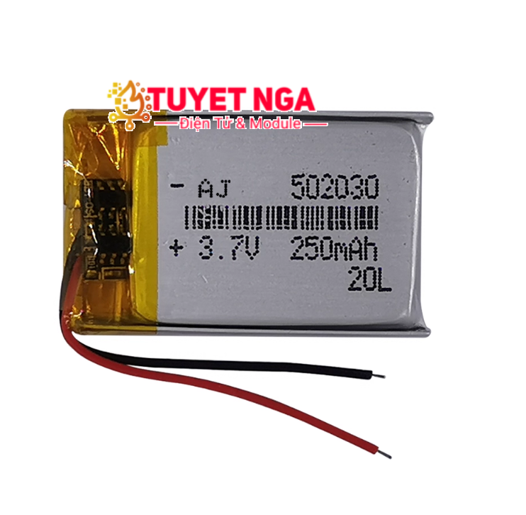 Pin Lipo 250mAh 502030 – ĐIỆN TỬ TUYẾT NGA