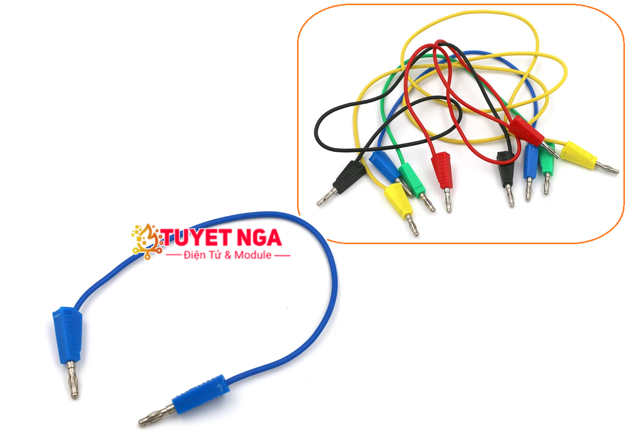 Dây Jack Bắp Chuối Đực 4mm Dài 1M Xanh – ĐIỆN TỬ TUYẾT NGA