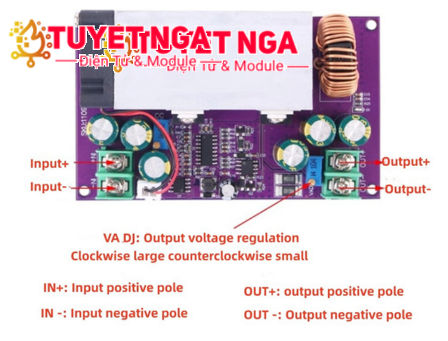 Mạch Giảm Áp Chỉnh Dòng Buck 600W 25A – ĐIỆN TỬ TUYẾT NGA