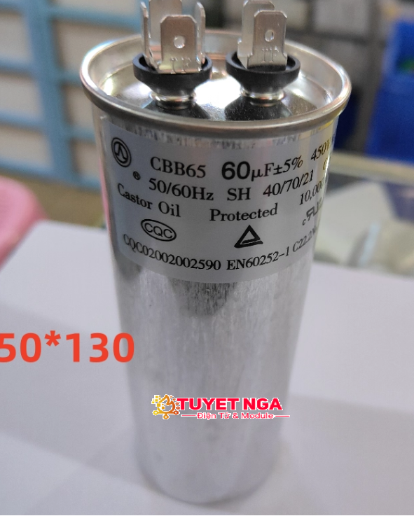 Tụ Đề Khởi Động Điều Hòa 60uF CBB65 – ĐIỆN TỬ TUYẾT NGA