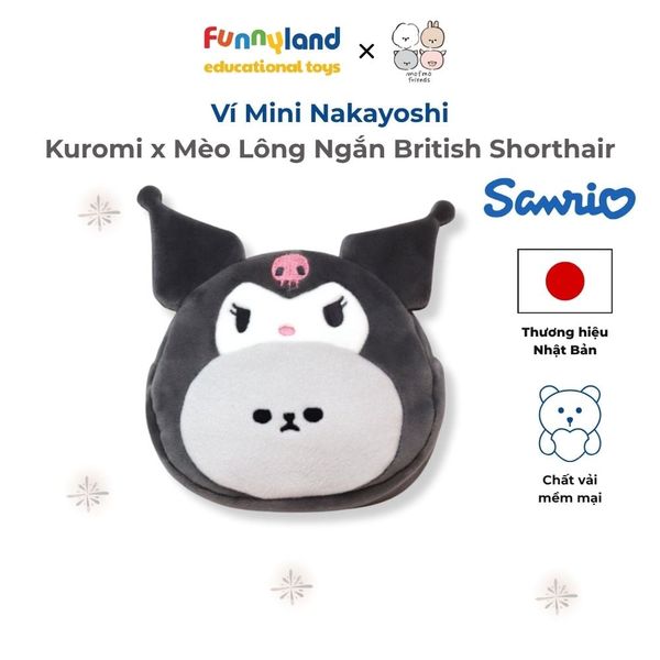 Ví Mini Nakayoshi Sanrio x Mofmo Friends Kuromi x Mèo Lông Ngắn Britis ...