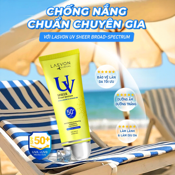 Kem Chống Nắng Lasvon Uv 70ml, Không Nhờn Rít, Dịu NhẹKem Chống Nắng Lasvon Uv 70ml, Không Nhờn ...
