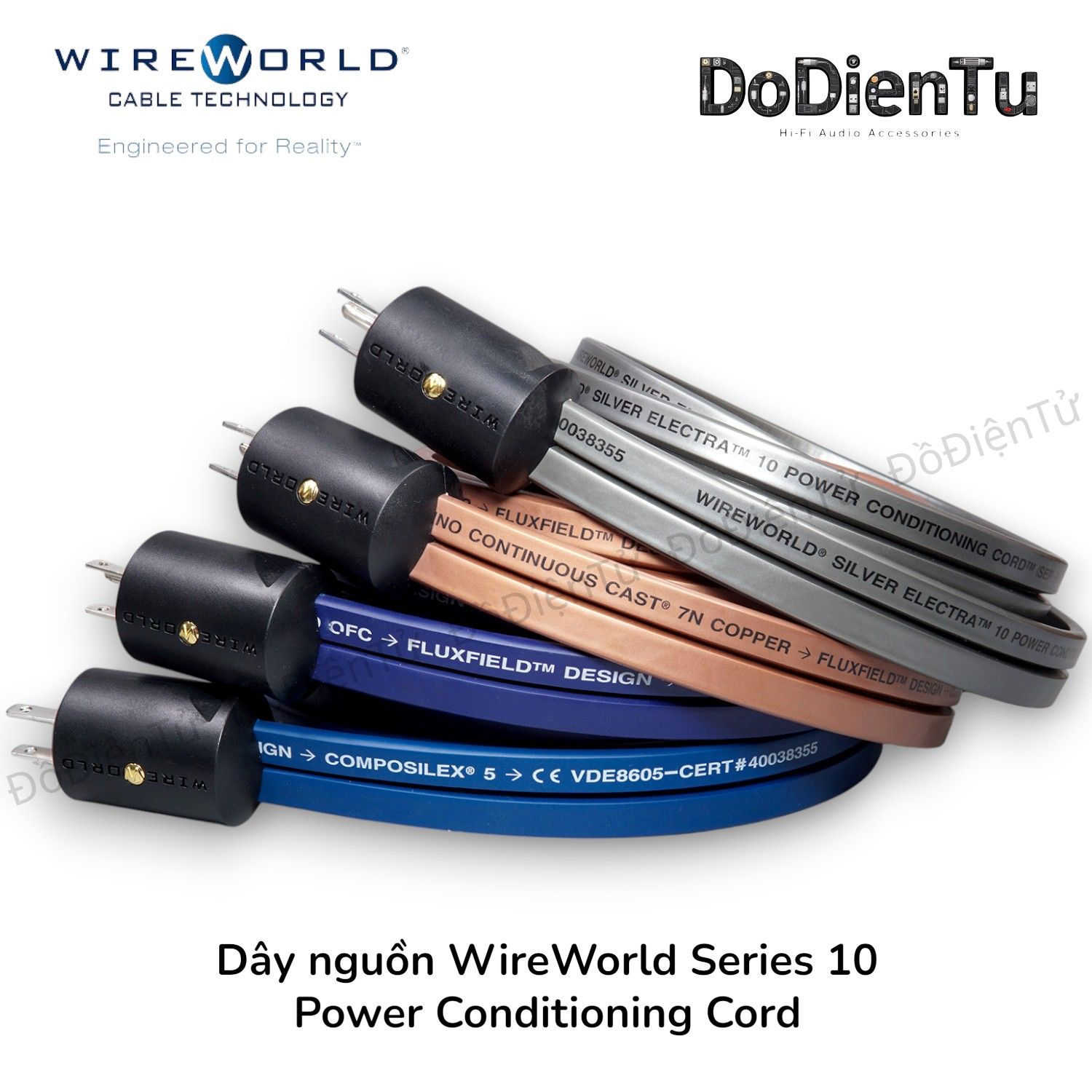 Dây nguồn WireWorld Silver Electra 10 - Power Conditioning Cord | Đồ Điện Tử