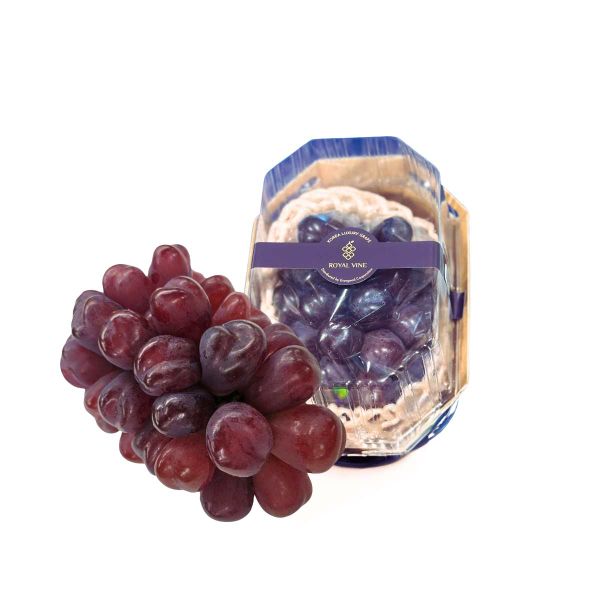Nho mẫu đơn Red Royal Vine Premium Hàn Quốc hộp 600 g – FARMERS MARKET