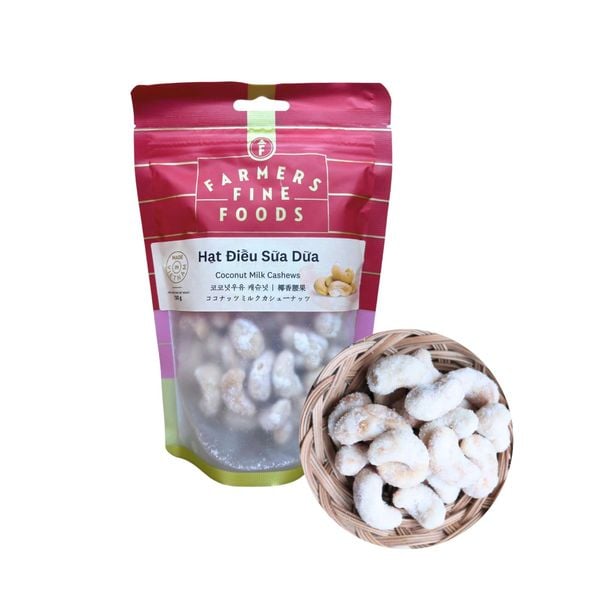 Hạt điều sữa dừa Farmers Fine Foods 130 g – FARMERS MARKET