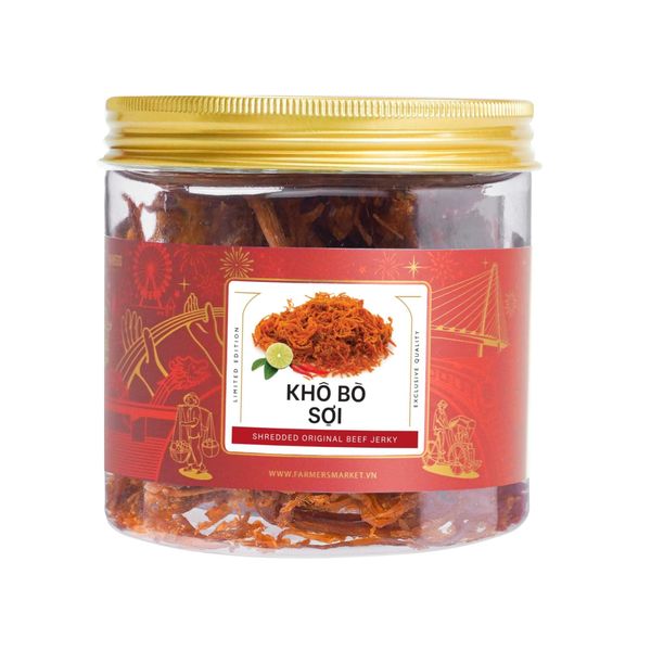 Khô bò sợi Farmers Fine Foods 100 g ( Hủ nhựa ) – FARMERS MARKET