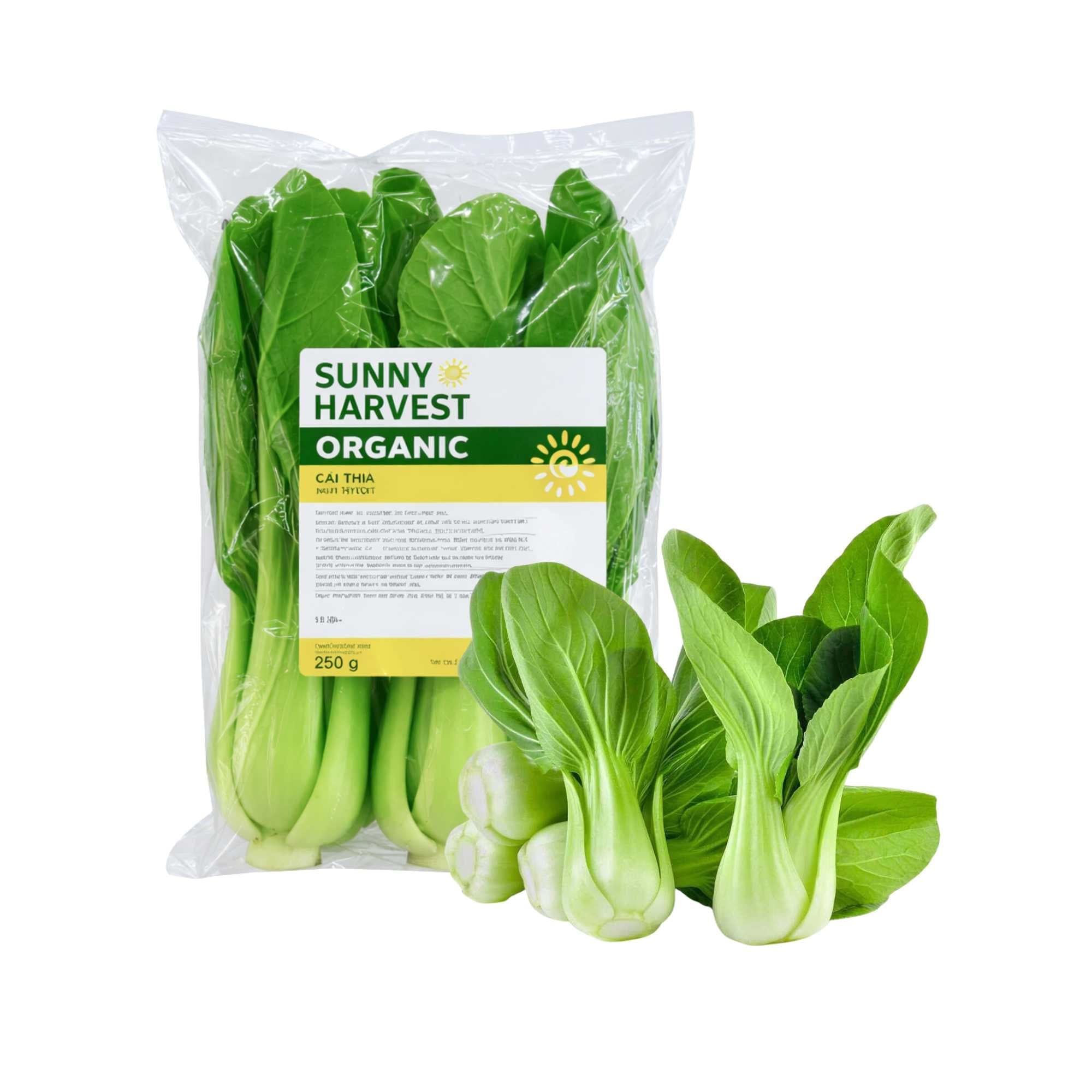 Rau cải thìa hướng hữu cơ Sunny Harvest 250 g (Gói) – FARMERS MARKET