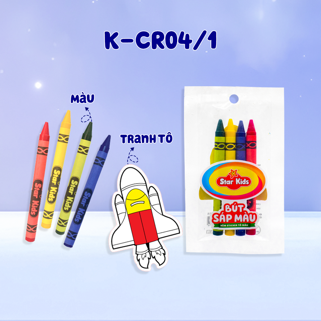 Bộ Tô Màu Mini Star Kids Kèm Bút Sáp Màu, Đồ Chơi Tô Màu Cho Bé, Phát ...
