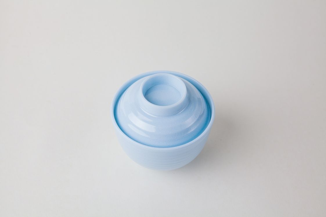 Chén Có Nắp HU88 Vân Đá Blue Pastel| Chén Cơm Có Nắp – Gia Dụng Hoàng Việt