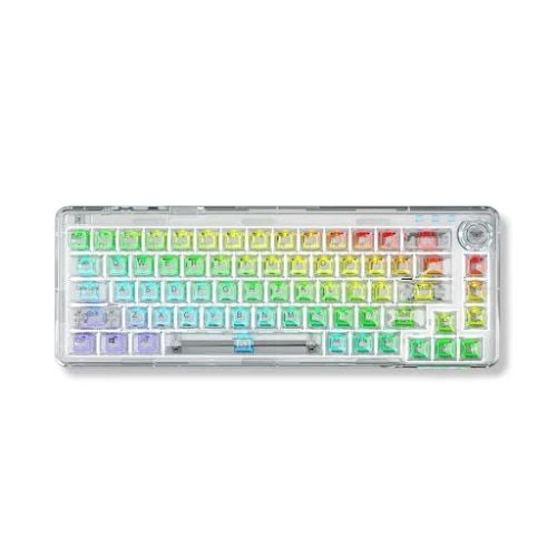 Bàn Phím Cơ Gaming không dây AULA F68 - Trắng