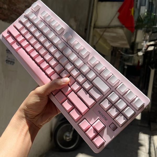 Bàn phím cơ Mchose G87 - Pink