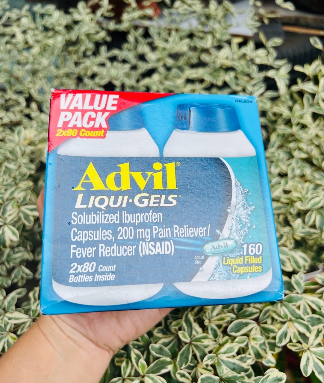 Viên giảm đau hạ sốt Advil Liqui-Gels Minis 200mg 160 Mini Liquid Caps