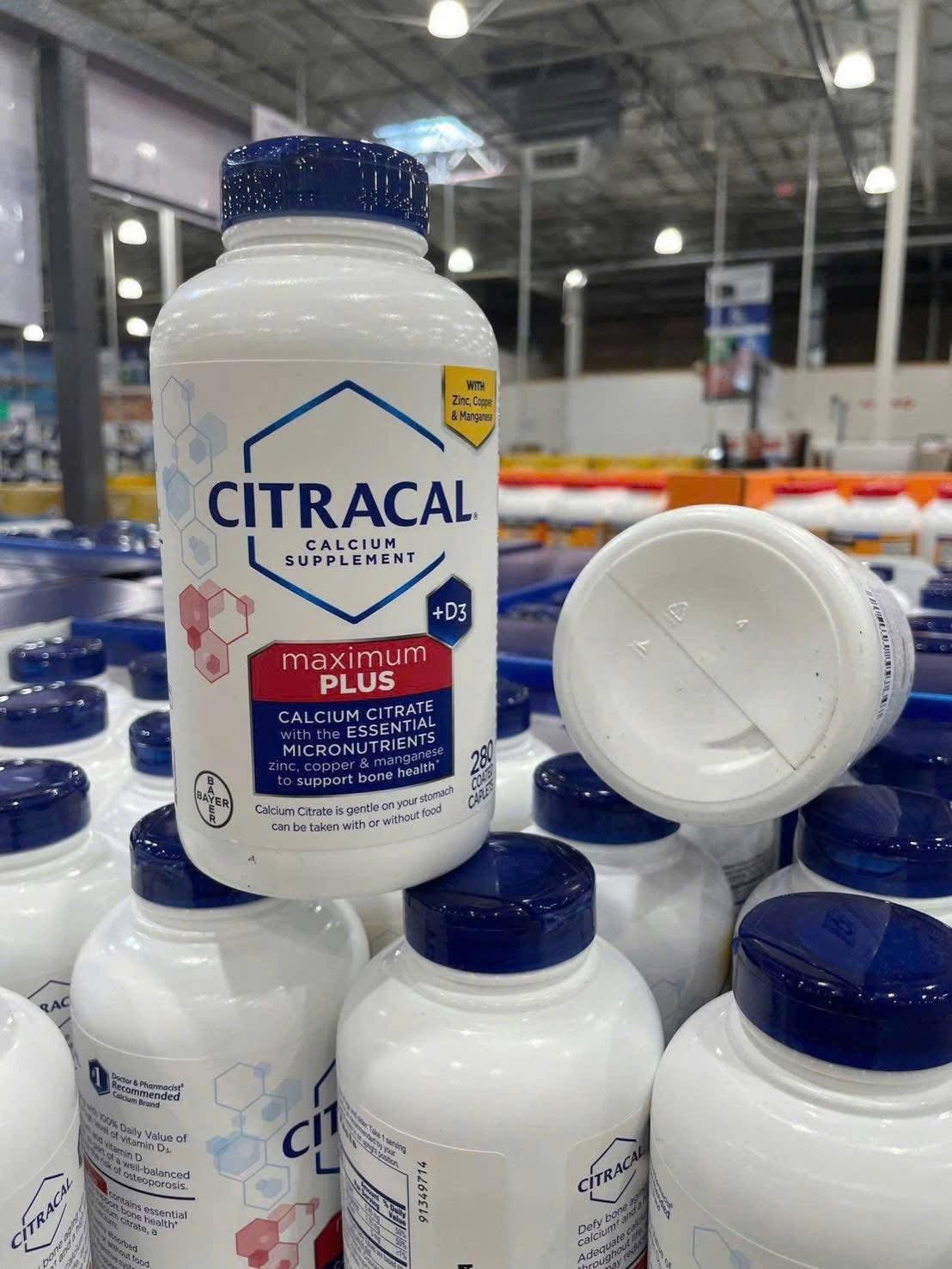 BỔ SUNG CANXI CITRACAL MAXIMUM CALCIUM CITRATE + D3 HỘP 280 VIÊN mỹ