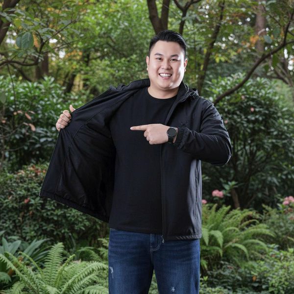 Áo Khoác Gió Big Size Nam AKYOO – Form Suông Chống Gió, Co Giãn Nhẹ
