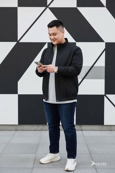 Áo Khoác Gió Bomber Big Size Nam – Giữ Ấm, Chống Gió, Form Chuẩn – AKYOO