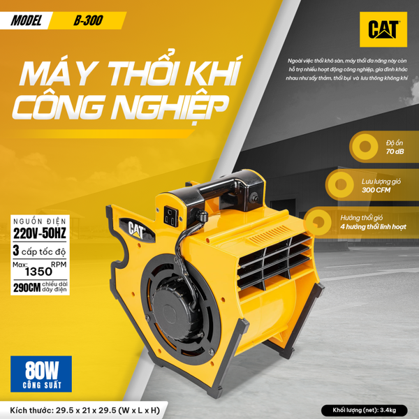 Máy thổi khí công nghiệp Caterpillar B-300 (300 CFM) - Himarket.vn
